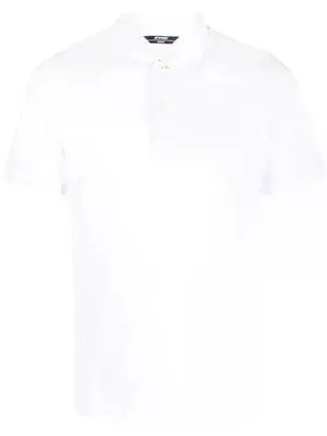 K-WAY Logo-patch Polo Shirt - White