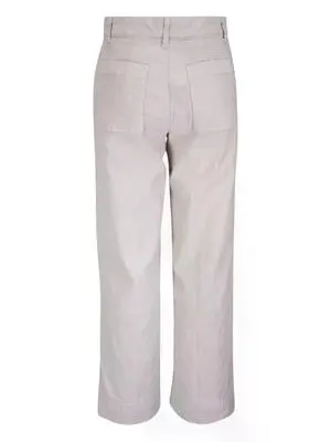 Frank & Eileen Patch-pocket Cropped Trousers - Neutrals