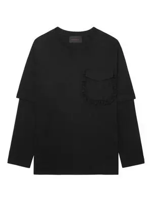 Simone Rocha Ruffle-pocket Layered T-shirt