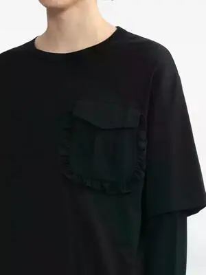 Simone Rocha Ruffle-pocket Layered T-shirt