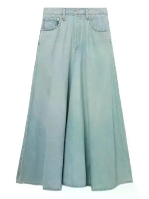 AGOLDE Denim Flared Maxi Skirt