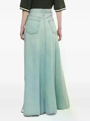 AGOLDE Denim Flared Maxi Skirt