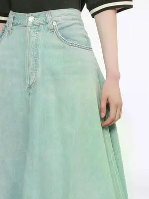 AGOLDE Denim Flared Maxi Skirt