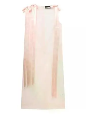 Simone Rocha Ribbon-lace Midi Dress - Pink
