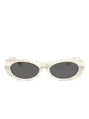 JIMMY CHOO Logo-embellished Sunglasses - White