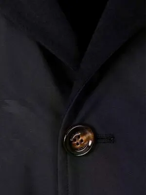 KIRED Button-fastening Collared Coat - Blue