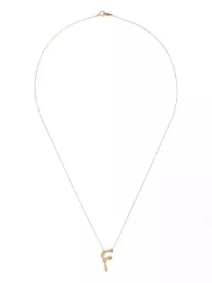 Charlotte Chesnais 18k Yellow Diamond 'f' Necklace - Gold