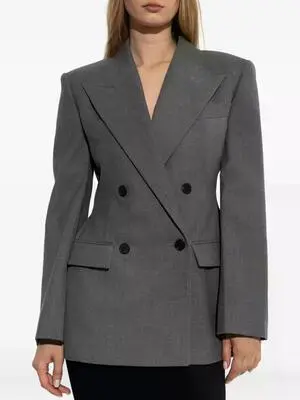 Givenchy Double-breasted Blazer - Grey