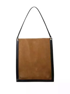 WANDLER Suede Shoulder Bag - Brown