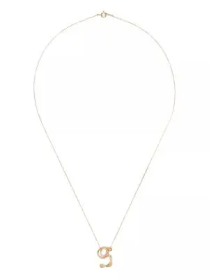 Charlotte Chesnais 18k Yellow Diamond "g" Necklace - Gold