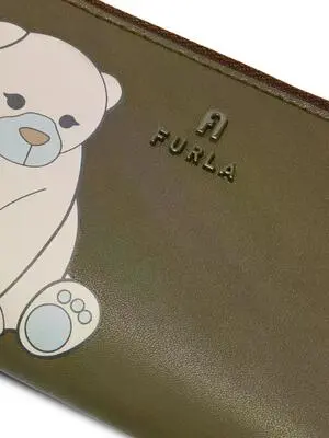 Furla Bear-print Zip-around Wallet