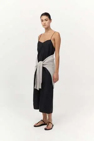 ST AGNI Silk Twill Slip Dress