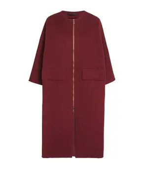 Max Mara Cashmere Cape Coat - Red