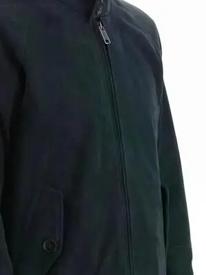 BARACUTA Suede Zip-front Jacket