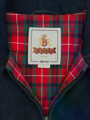 BARACUTA Suede Zip-front Jacket