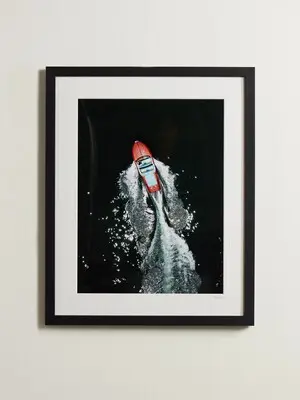 SONIC EDITIONS Framed 2017 Riva Speedboat Print, 16" X 20&quot - Multi