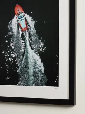 SONIC EDITIONS Framed 2017 Riva Speedboat Print, 16" X 20&quot