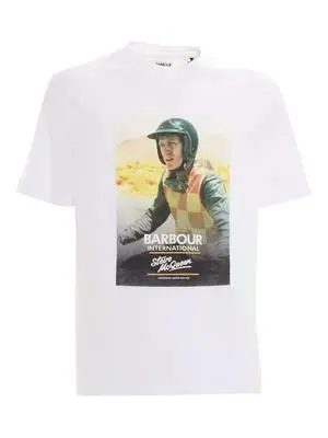 BARBOUR INTERNATIONAL Nicholl Steve Mcqueen Graphic T-shirt - White