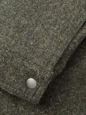 Rick Owens Brad Wool Jacket - Green