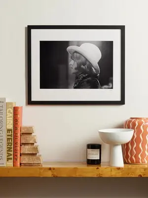 SONIC EDITIONS Framed 1967 Brian Jones Print, 16" X 20&quot