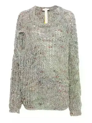 LITKOVSKA Dual-neck Virgin Wool-blend Sweater