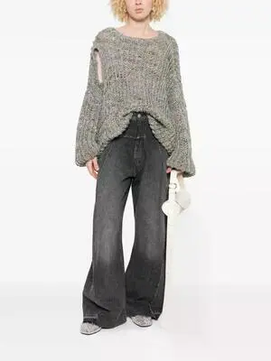 LITKOVSKA Dual-neck Virgin Wool-blend Sweater