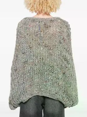 LITKOVSKA Dual-neck Virgin Wool-blend Sweater