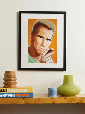 SONIC EDITIONS Framed 1985 Arnold Schwarzenegger Print