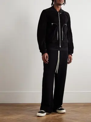 Rick Owens Bauhaus Suede Bomber Jacket