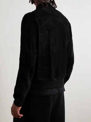 Rick Owens Bauhaus Suede Bomber Jacket