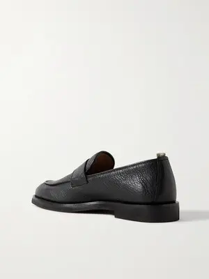 Officine Creative Opera Flexi 101 Deerskin Penny Loafers - Black