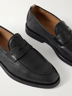 Officine Creative Opera Flexi 101 Deerskin Penny Loafers - Black