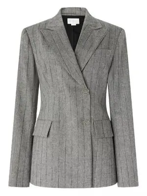 GENNY Pinstripe Crystal-embellished Jacket