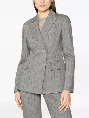GENNY Pinstripe Crystal-embellished Jacket
