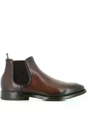 Officine Creative Leather Chelsea Boots - Brown