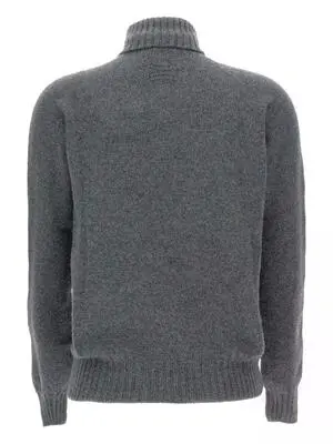DRUMOHR Ribbed Turtleneck Lambswool Sweater