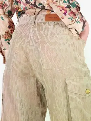 Roberto Cavalli Jaguar-print Cargo Pants