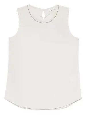 Peserico Embellished Sleeveless Top