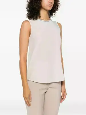 Peserico Embellished Sleeveless Top