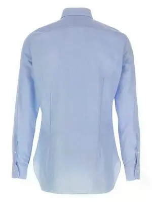 BARBA NAPOLI Honeycomb-pattern Cotton Shirt