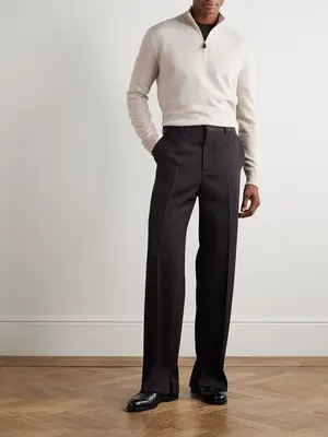 Loro Piana Roadster Cashmere Half-zip Sweater - Neutrals