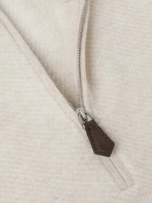 Loro Piana Roadster Cashmere Half-zip Sweater - Neutrals