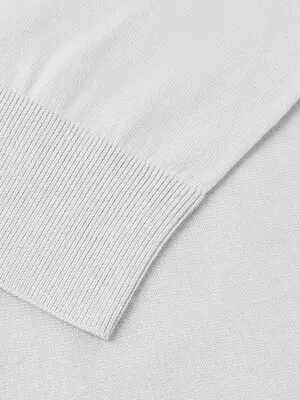 Loro Piana Ice Wish™ Sea Island Cotton Sweater - Gray