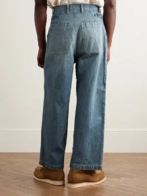 Kapital Rushfield Remake Wide-leg Panelled Jeans
