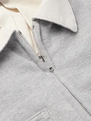 LES TIEN Zip-up Cotton-jersey Jacket