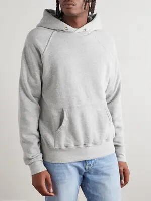 LES TIEN Cotton-jersey Raglan Hoodie