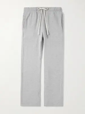 LES TIEN Heavyweight Structured-fleece Cotton-jersey Sweatpants - Gray