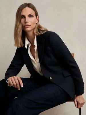 REISS Wynn Textured Wool-blend Blazer