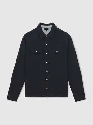 REISS Ledger Shirt - Navy
