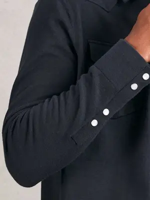 REISS Ledger Shirt - Navy